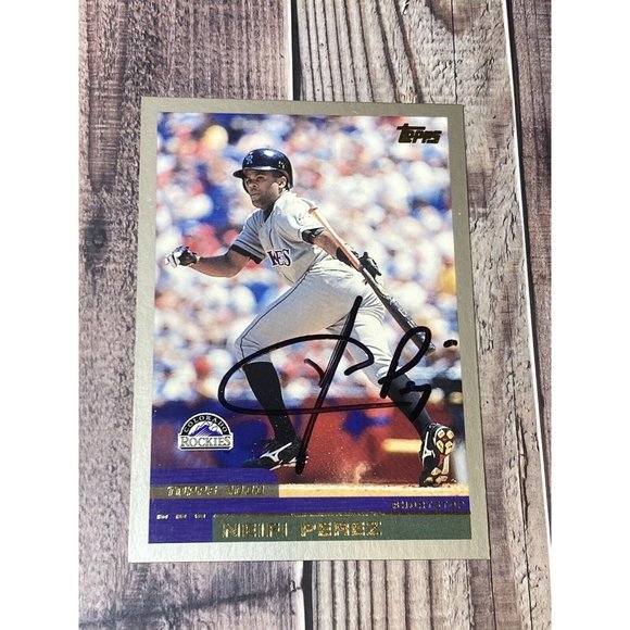 Toys | 1999 Topps 114 Neifi Perez Colorado Rockies Signed Autographed ...